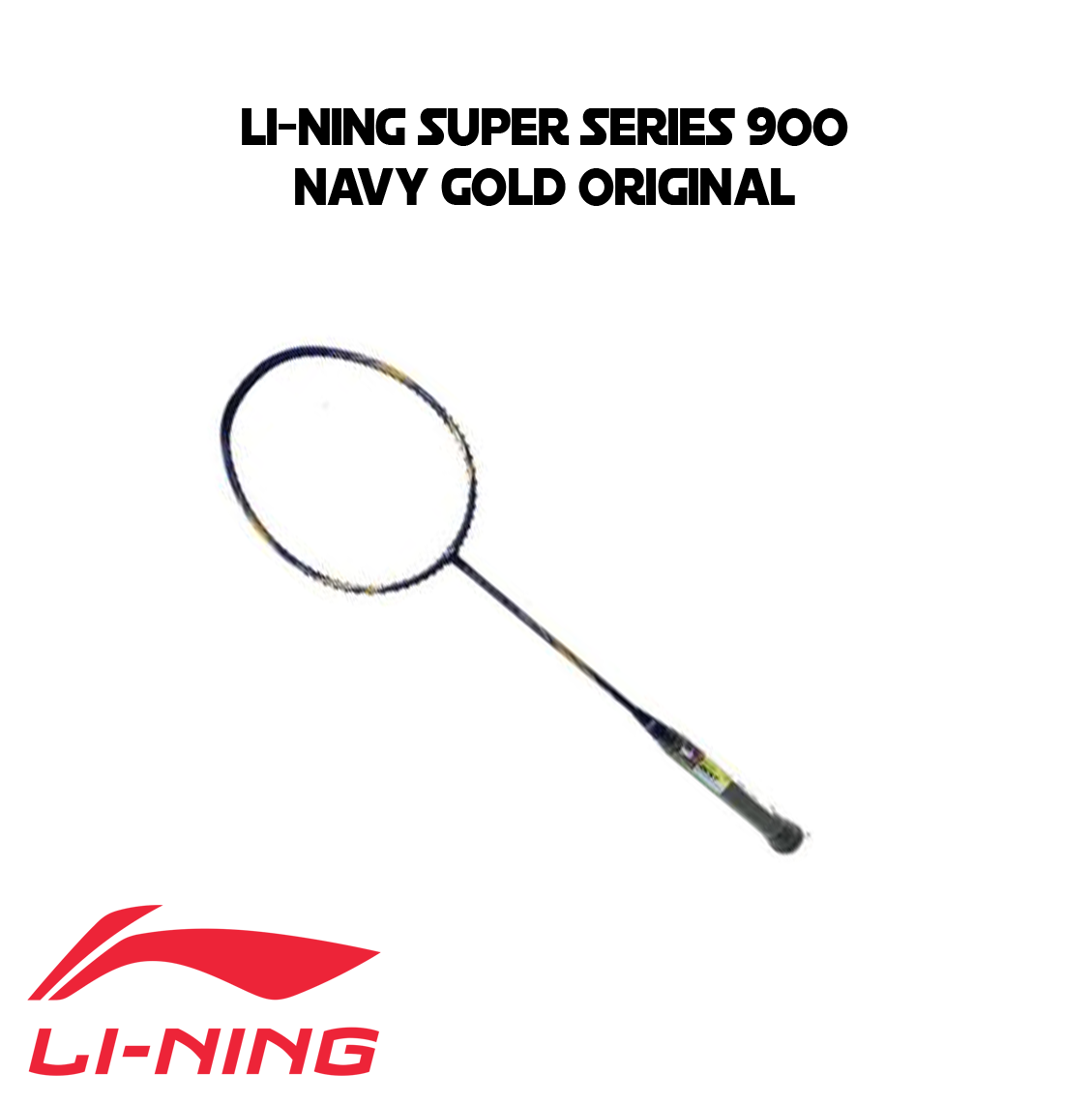 Raket Badminton Lining SS900 Super Series 900 Navy Gold Original ...