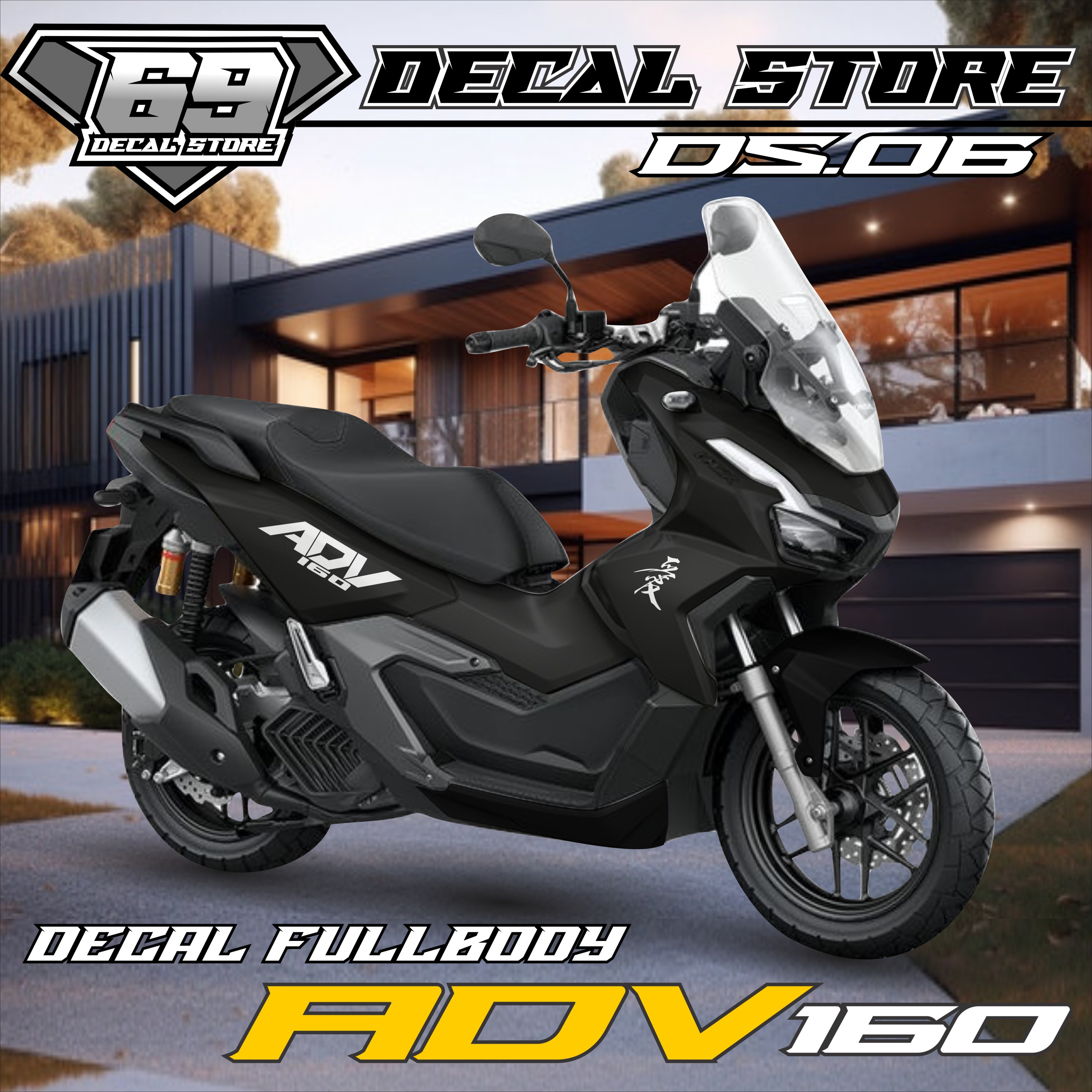 COD)Decal ADV 160 Full body gradasi terbaru - Sticker variasi adv 160 ...