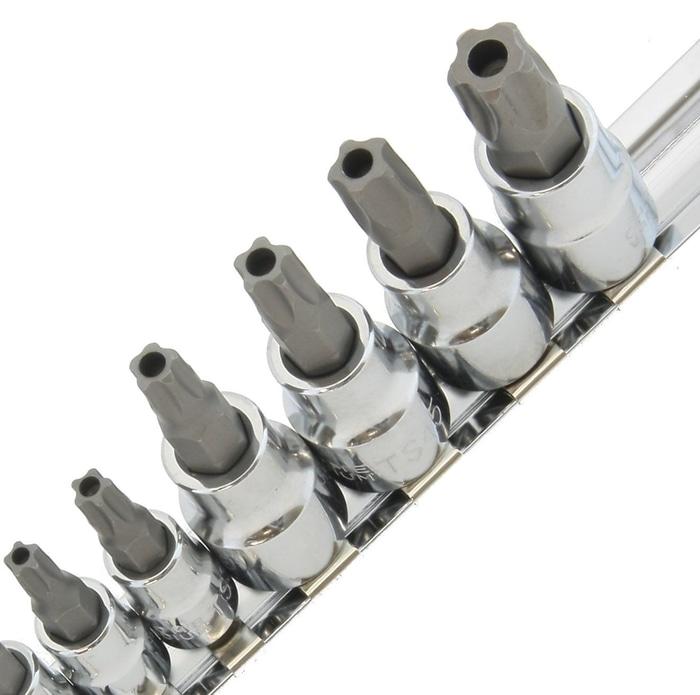 BEST SELLER !!! KUNCI SOK BINTANG 5 LUBANG 1/4" (T10-T50) MEREK M10 ...