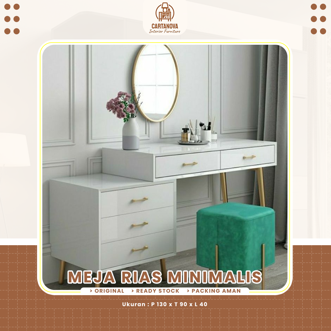 Meja Rias Console Konsol Terbaru Ukuran P 130 x T 90 x L 40 Bahan ...