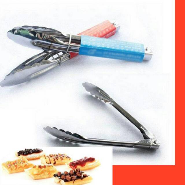 Capit makanan kue stainless penjepit kue | Lazada Indonesia