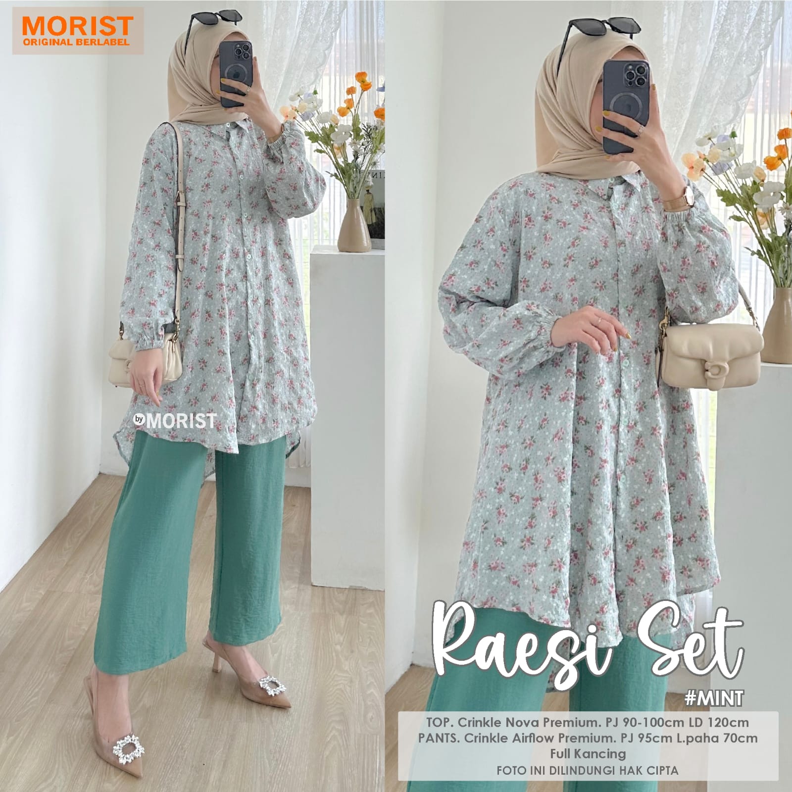 DAILY SET RAESI LD 120 BY MORIST BERLABEL SET CRINKLE | Lazada Indonesia