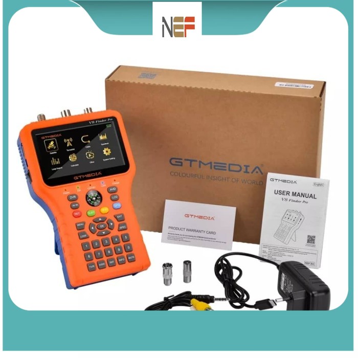 SATFINDER V8 Finder Pro GTMEDIA buat satelit, DVBT2 maupun CCTV ...