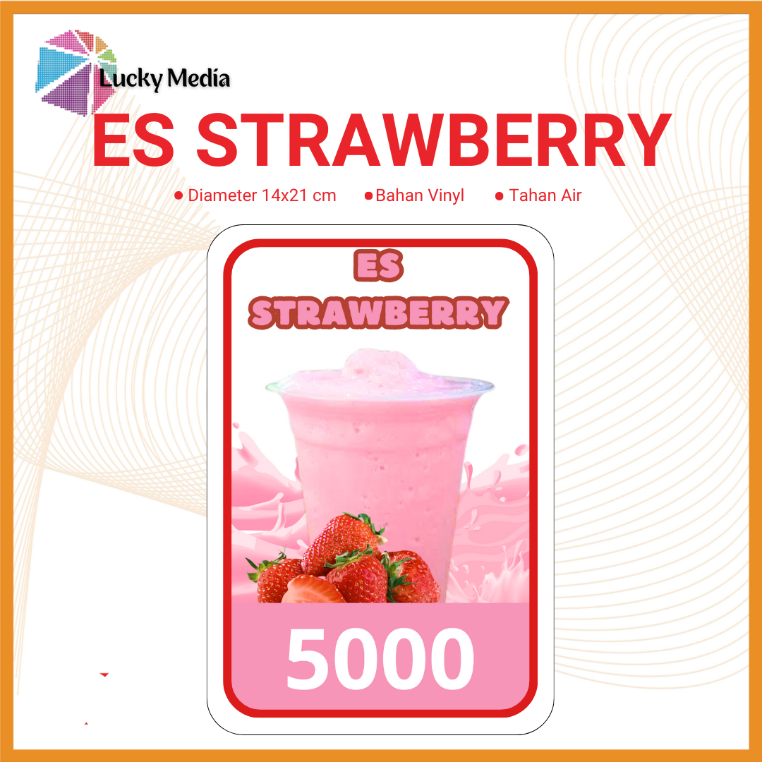 Stiker Es Buah 5rb 7rb Termos Ukuran Sedang Tahan Air Toples Sticker ...