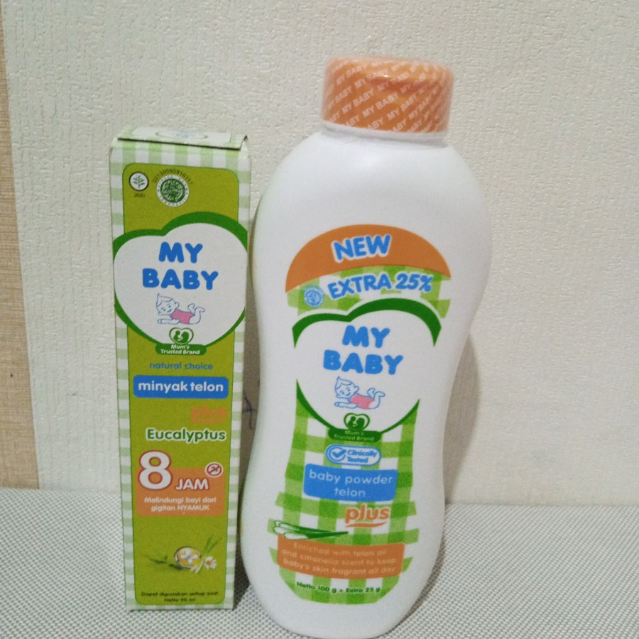 Telon Murah My Baby 150 ML Paket + My Baby Powder 125 Gram / My Baby ...