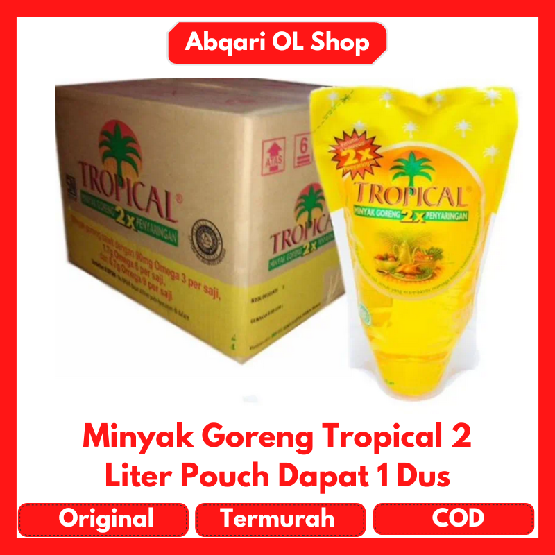 Tropical Minyak Goreng Dengan 2 Kali Penyaringan Kemasan Pouch 2 Liter ...