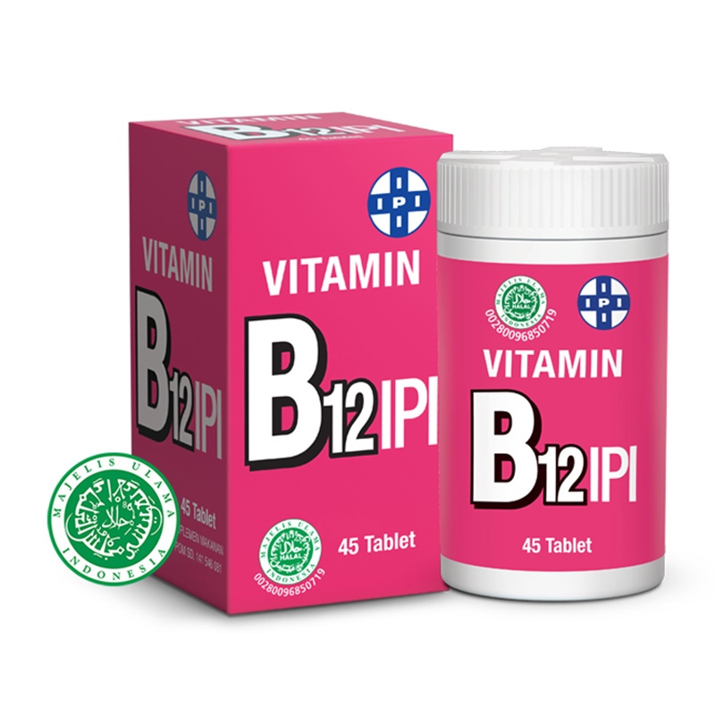 Vitamin B12 IPI isi 45 tablet Vit B Anemia Nyeri Otot Lemah Letih Lesu ...