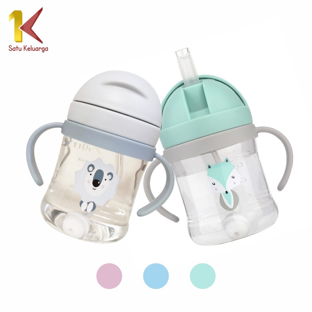 Satu Keluarga Botol Minum Anak Sedotan 250ML C759 Training Cup Baby ...