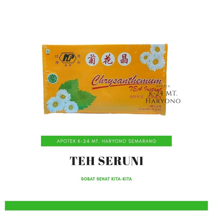 Teh Seruni Box Isi 10 Sachet / Chrysanthemum Crystals Mengatasi Panas ...