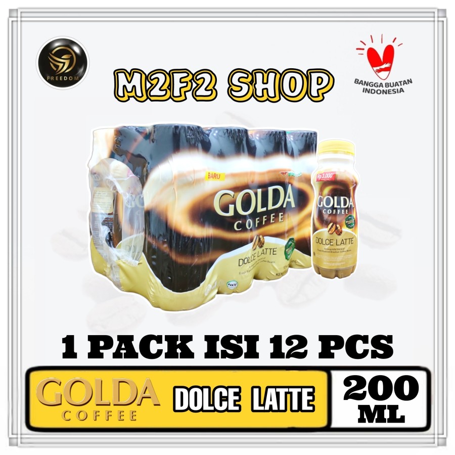 KOPI GOLDA COFFEE DOLCE LATTE - 200 ml (Kemasan Pack) | Lazada Indonesia