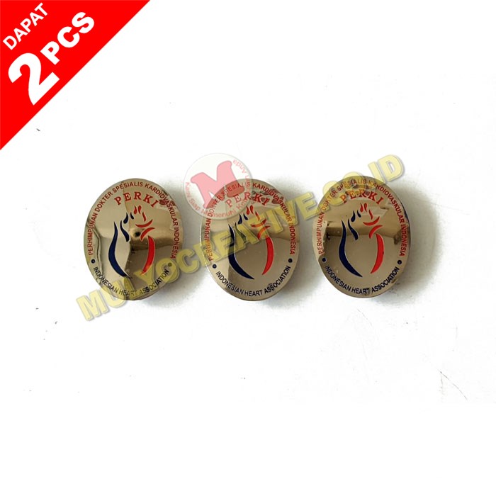 Pin PERKI Model Oval Lencana Pin Logo PERKI Oval / 2pcs | Lazada Indonesia