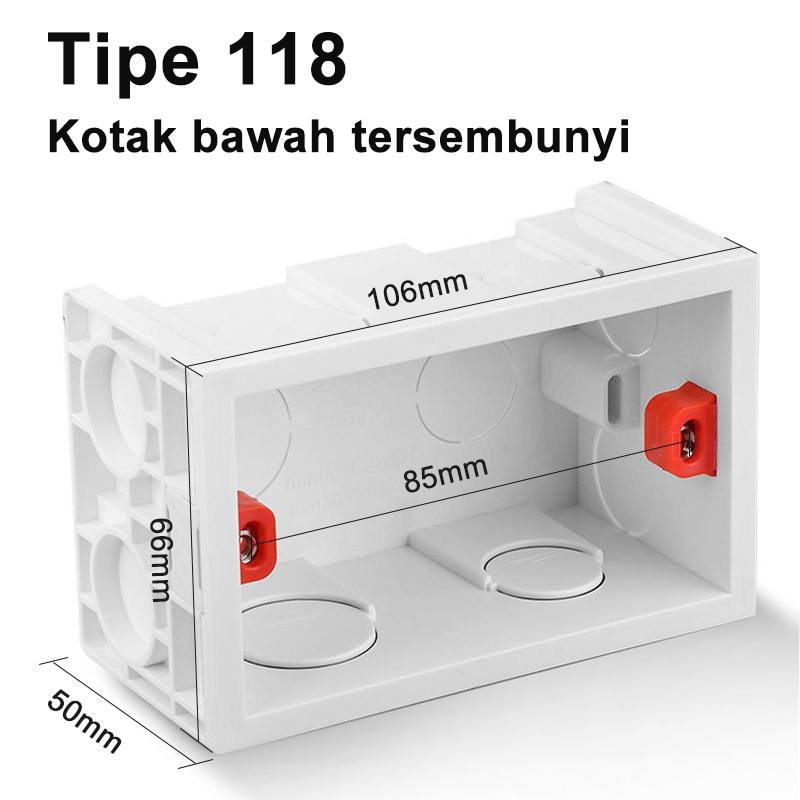 Inbow Saklar Kotak Sakelar Soket Kotak Pemasangan Pvc Kotak Pemasangan ...