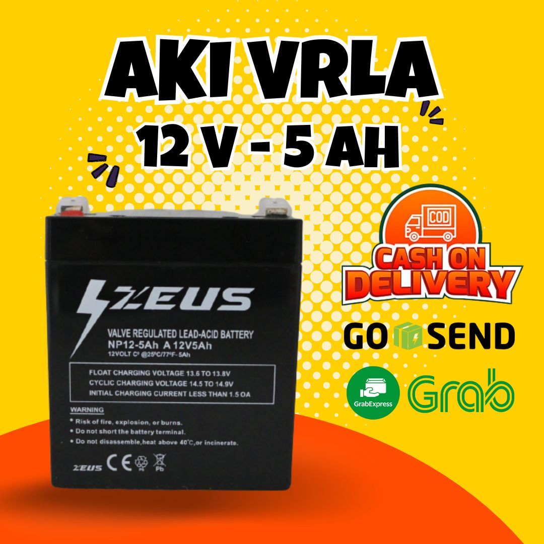 Aki UPS ZEUS 12v 5ah Baterai UPS Batere UPS Accu UPS Battery UPS ...
