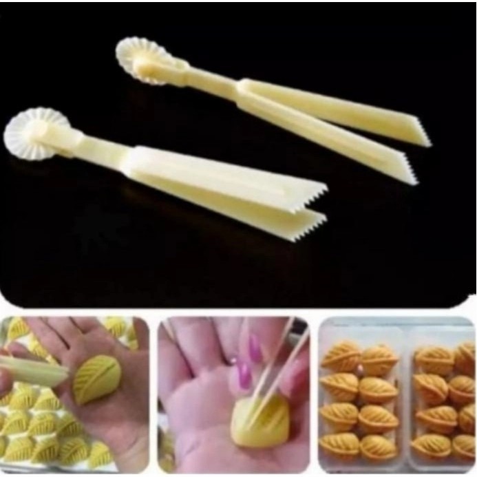 JEPITAN KUE NASTAR DAUN RODA / PENJEPIT NASTAR / COOKIE CUTTER | Lazada ...