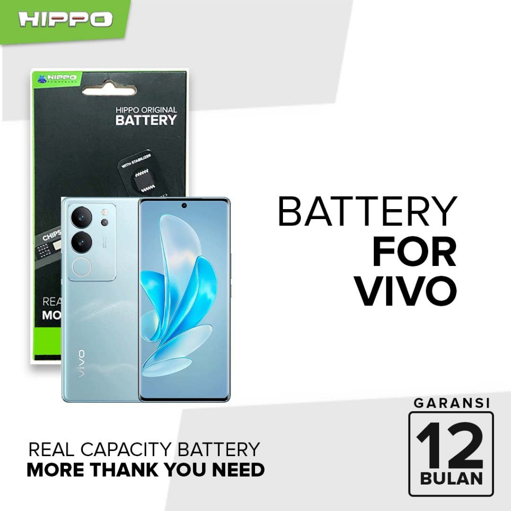 Hippo Baterai VIVO Y15/Y22 batre series Original Premium batrai battery ...