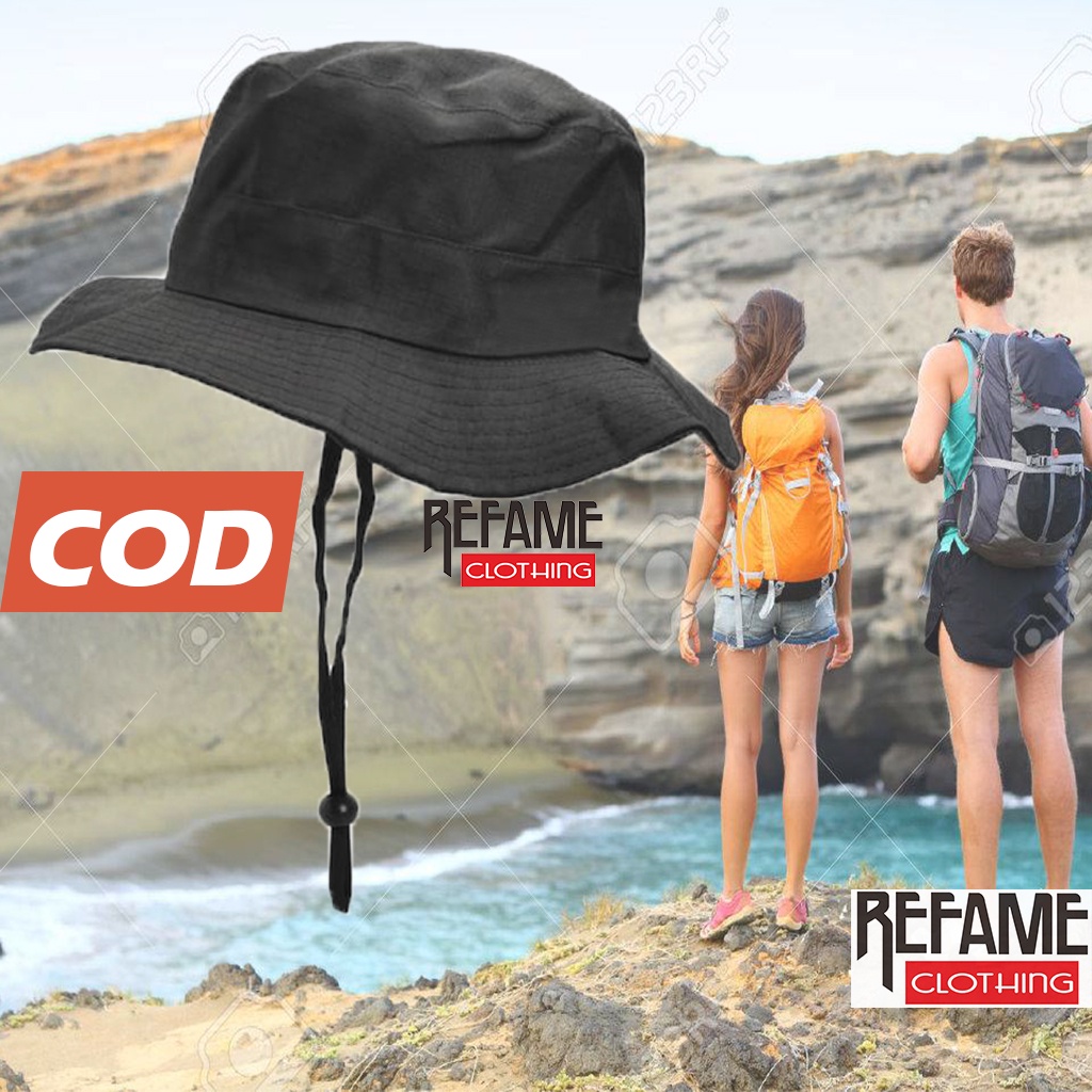 Topi Bucket Rimba Gunung Pria Wanita Outdoor Topi Rimba Hat Topi ...