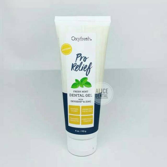 Oxyfresh gel pro relief / oxygel dental gel / oxygene prorelief ...