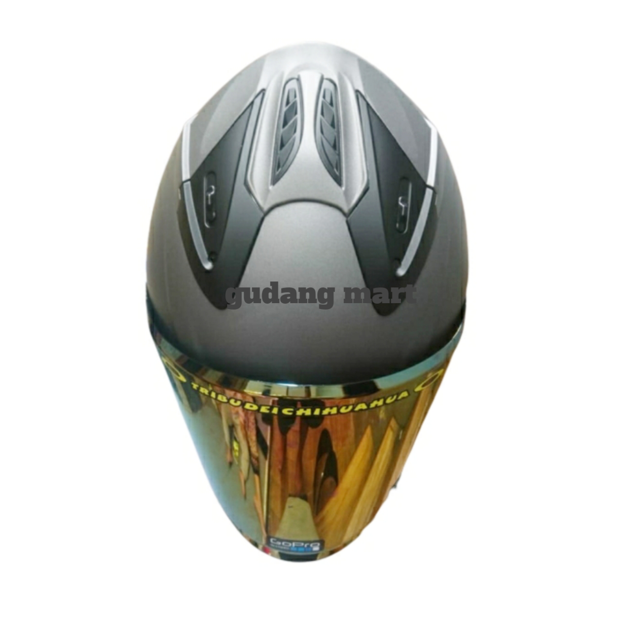 Helm NHK R6 Visor Gold Blue Silver Plat Grey Dof Original NHK Technical ...