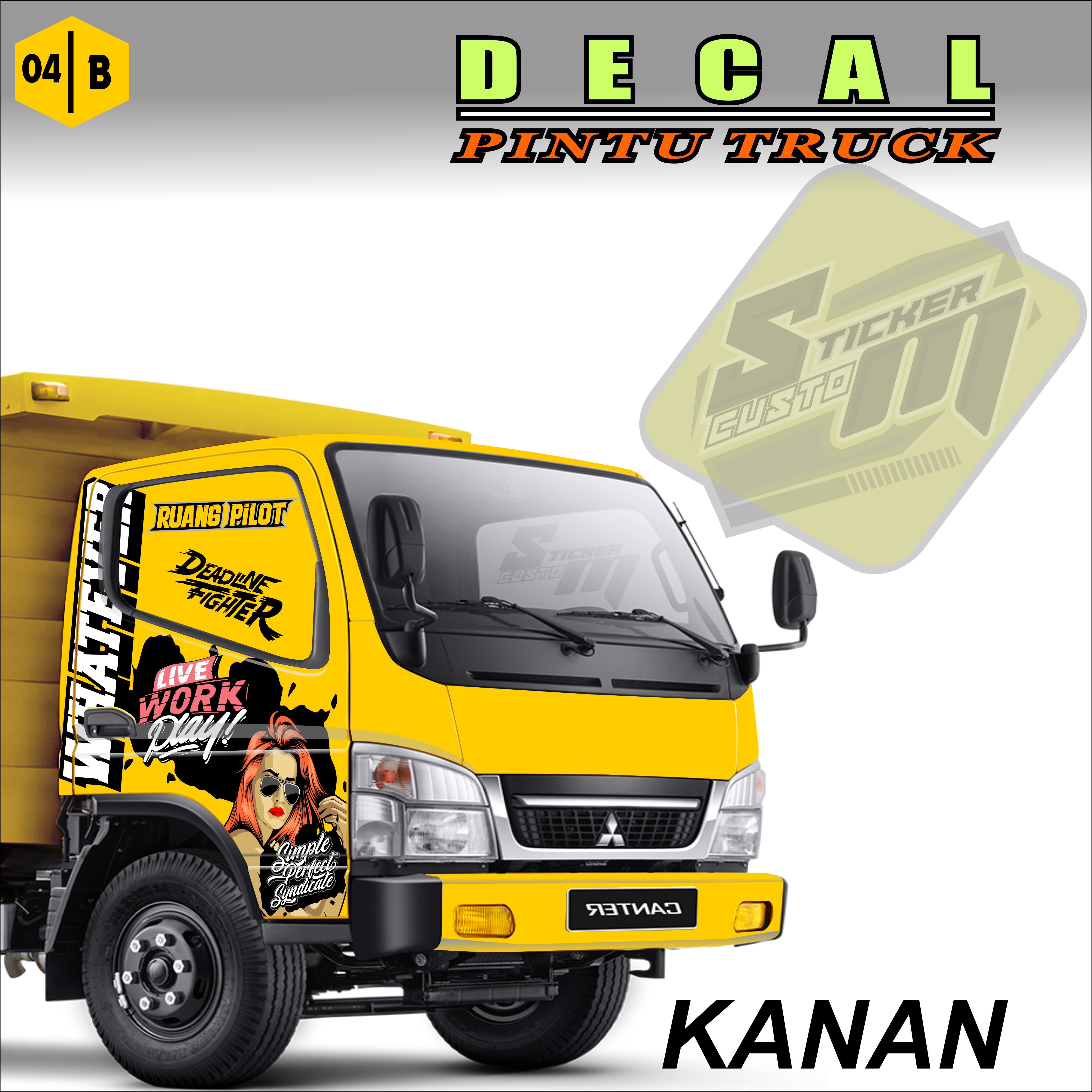 STICKER DECAL PINTU DEPAN CANTER,RAGASA,HINO,TRUCK Full atas sampai ...