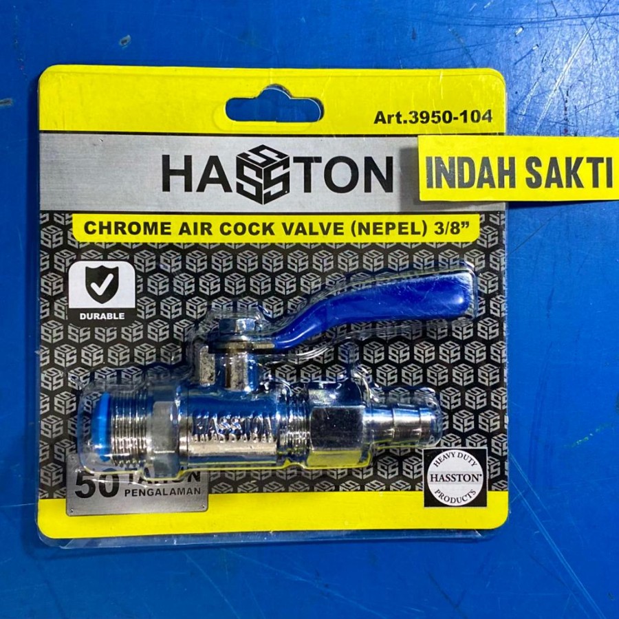 Stop Kran Angin Kompresor Chrome Air Valve Nepel 3/8" Hasston | Lazada ...