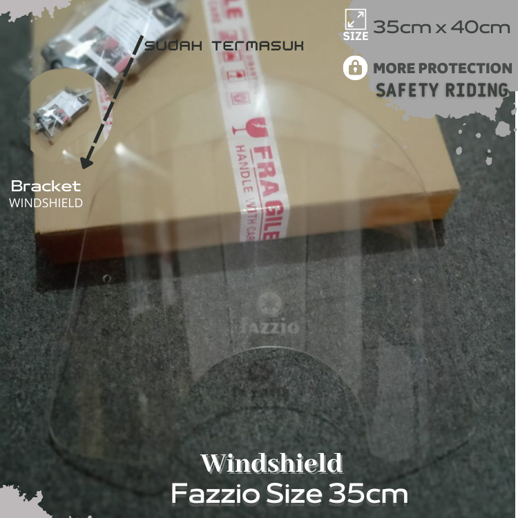Windshield FAZZIO 125 Bening Visor Fazzio 125 Tameng Angin Fazzio 125 ...