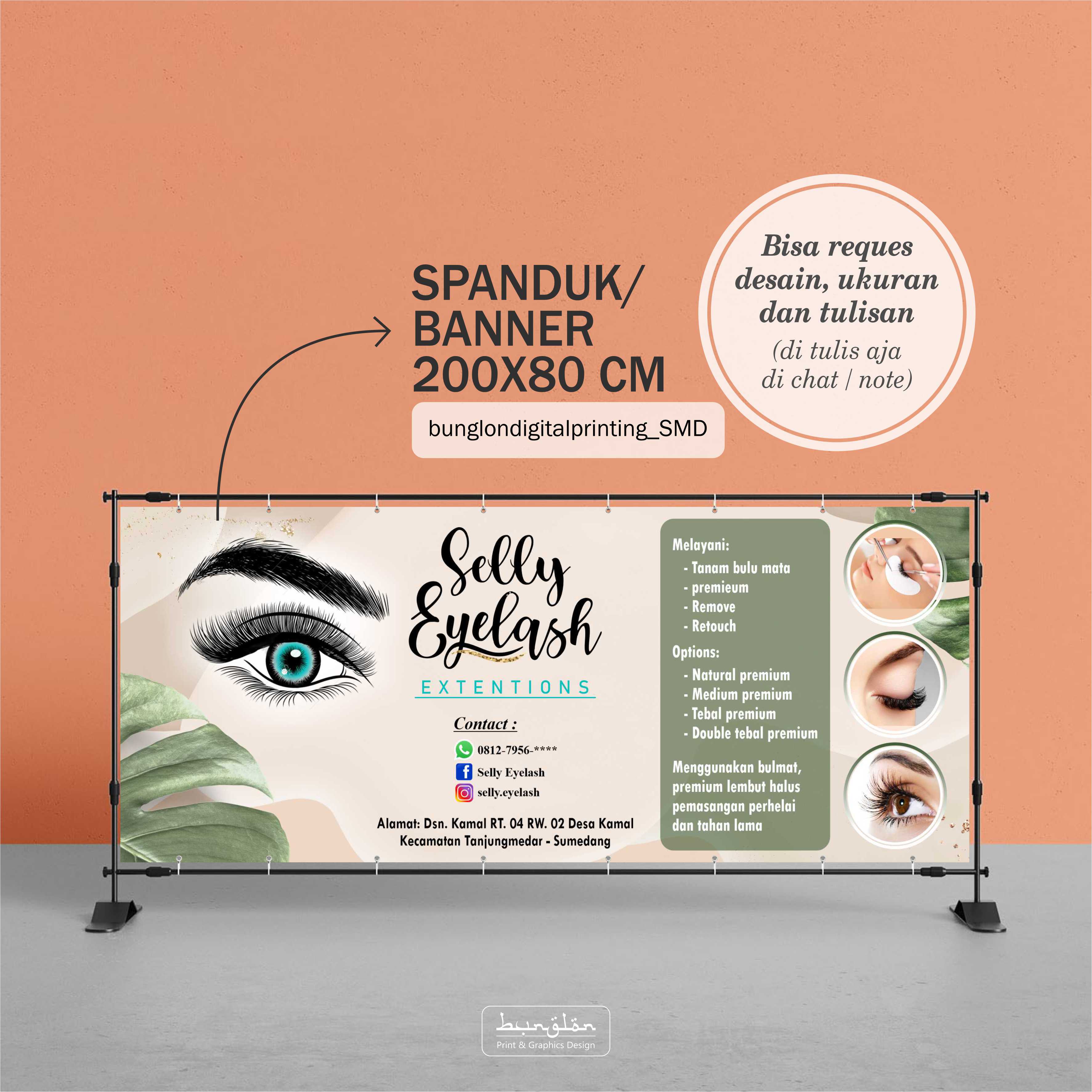 Spanduk, Banner Eyelash Extentions | Lazada Indonesia