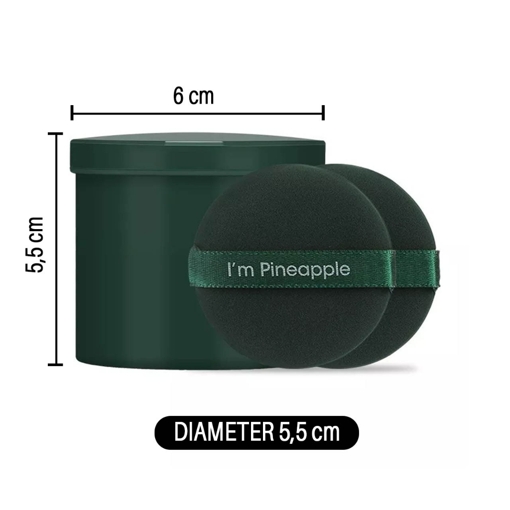 Spons sponge puff make up bulat bedak fundation padat wanita tebal ...