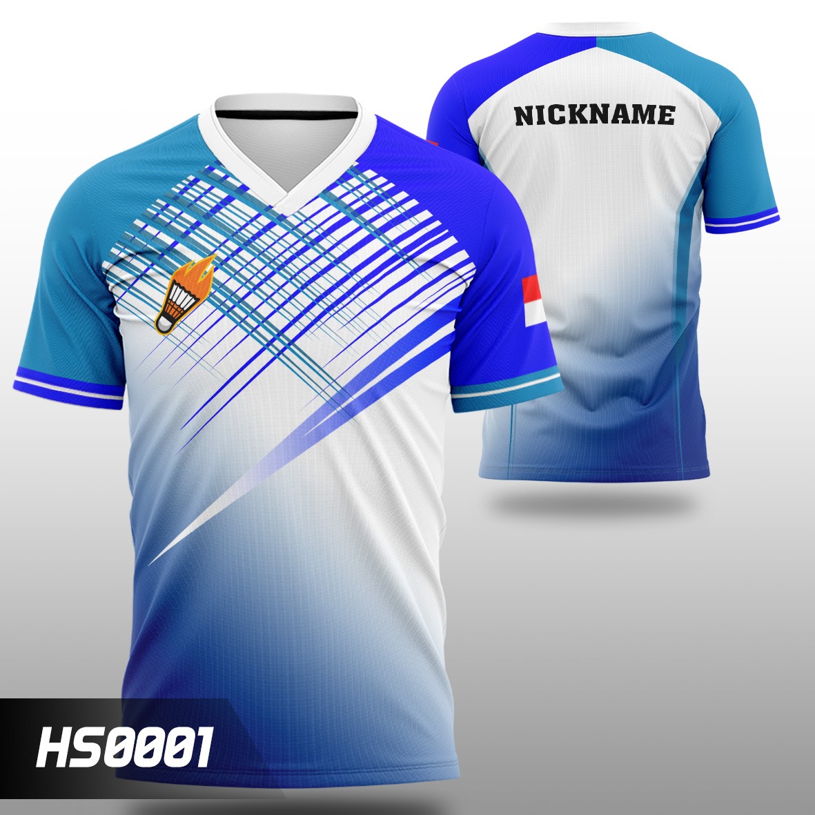 BAJU BADMINTON JERSEY OLAHRAGA SPORT KAOS BULUTANGKIS CUSTOM FREE NAMA ...