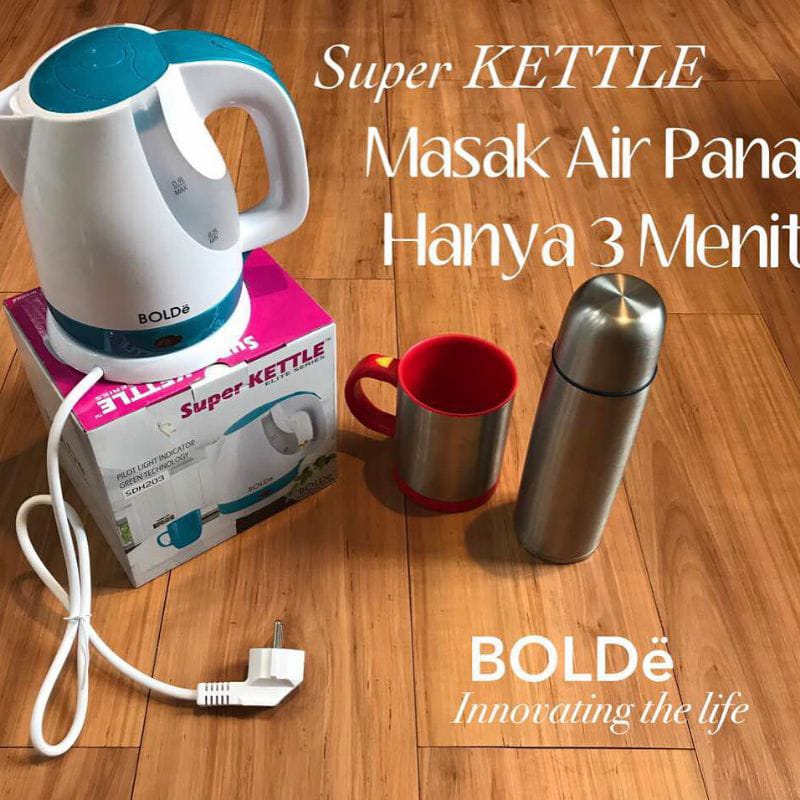 BOLDE SUPER KETTLE ELITE SERIES 1 LITER | PEMANAS AIR LISTRIK | KETTLE ...