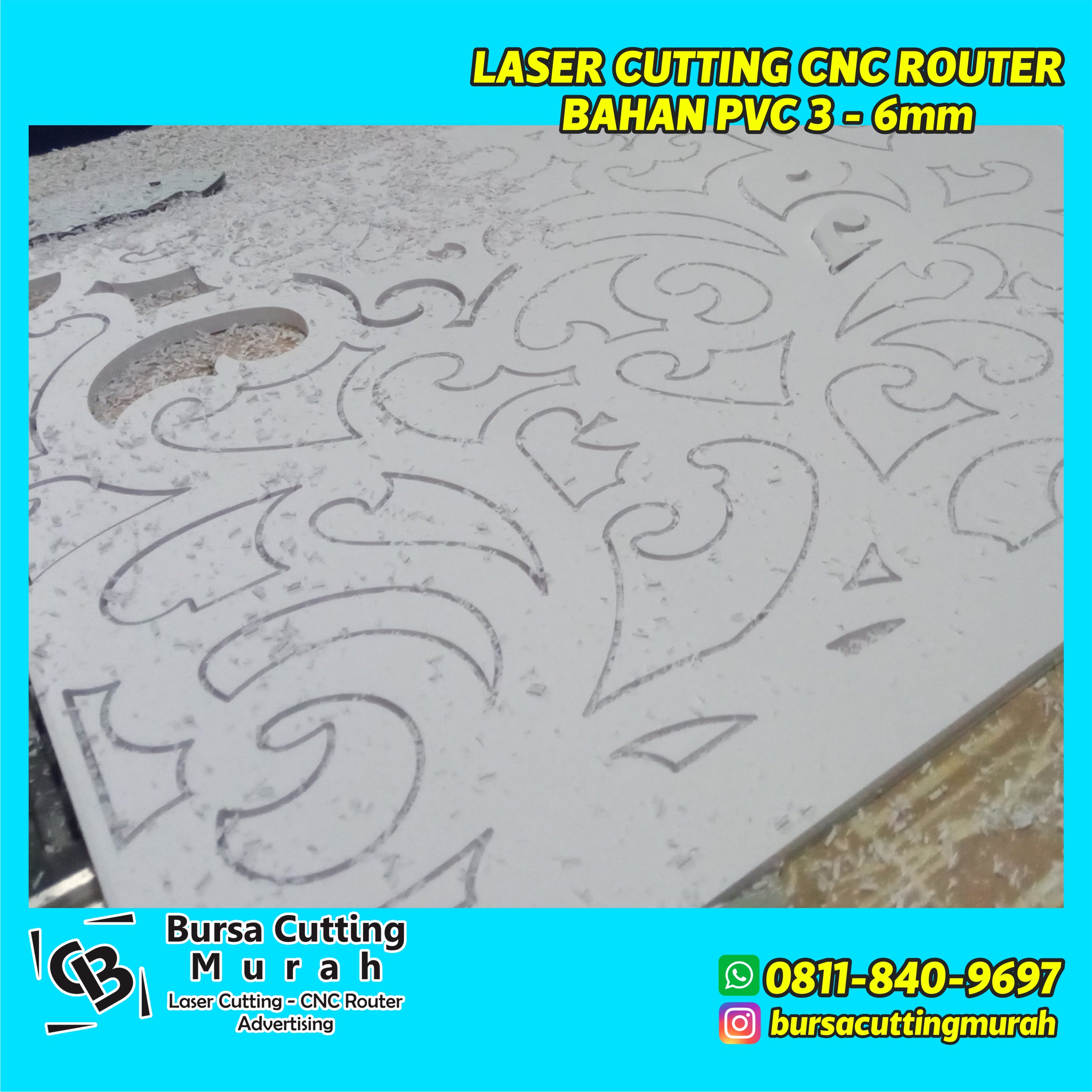 Laser Cutting PVC tebal 6mm | Lazada Indonesia