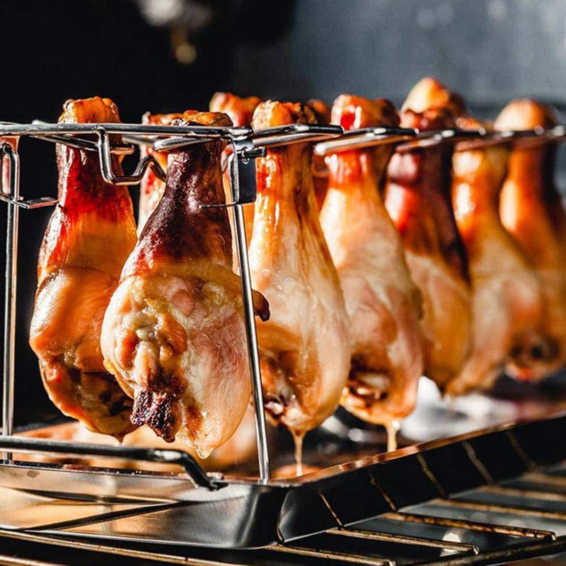 Chicken Wing Leg Rack for Grill Smoker Oven Stainless Steel Vertical ...