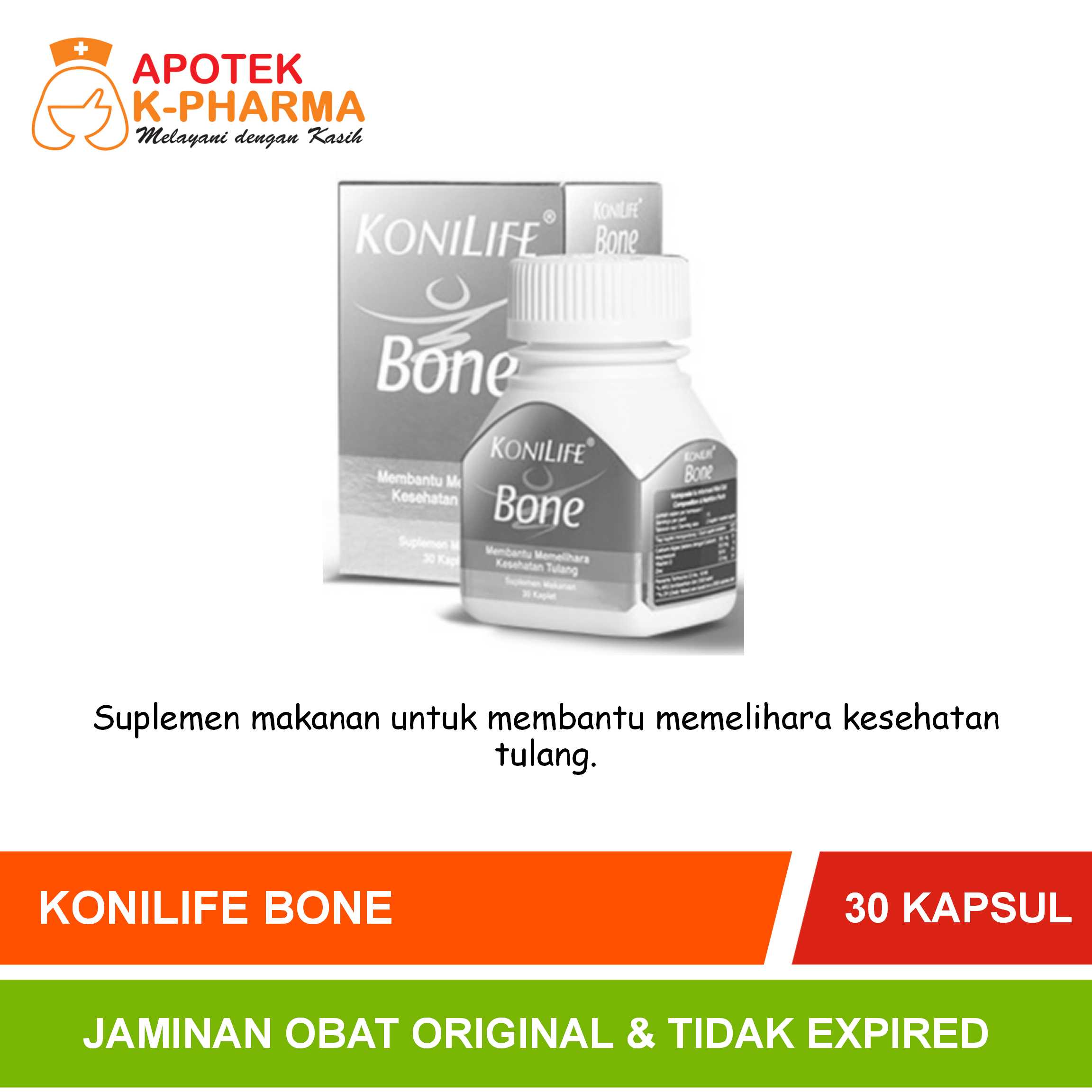 Konilife Bone Isi 30 Kapsul Obat Original Konimex | Lazada Indonesia