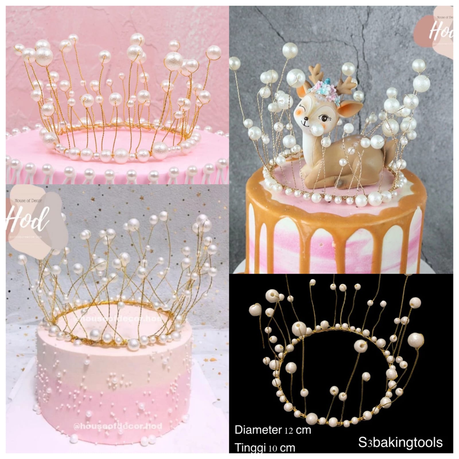 Topper Ring Mutiara - Topper Hiasan Kue | Lazada Indonesia