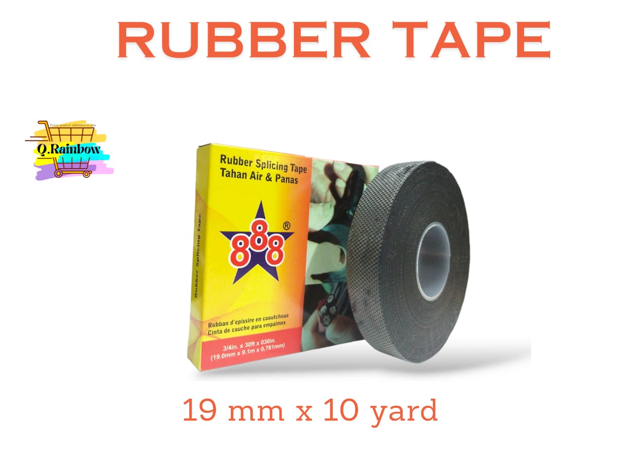 ISOLASI RUBBER TAPE / ISOLASI KEDAP AIR 19 MM X 10 YARD | Lazada Indonesia