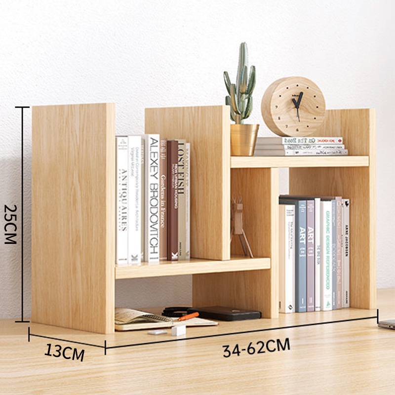 Rak Buku Mini Atas Meja Rak Portable Serbaguna Minimalis Ekonomis ...