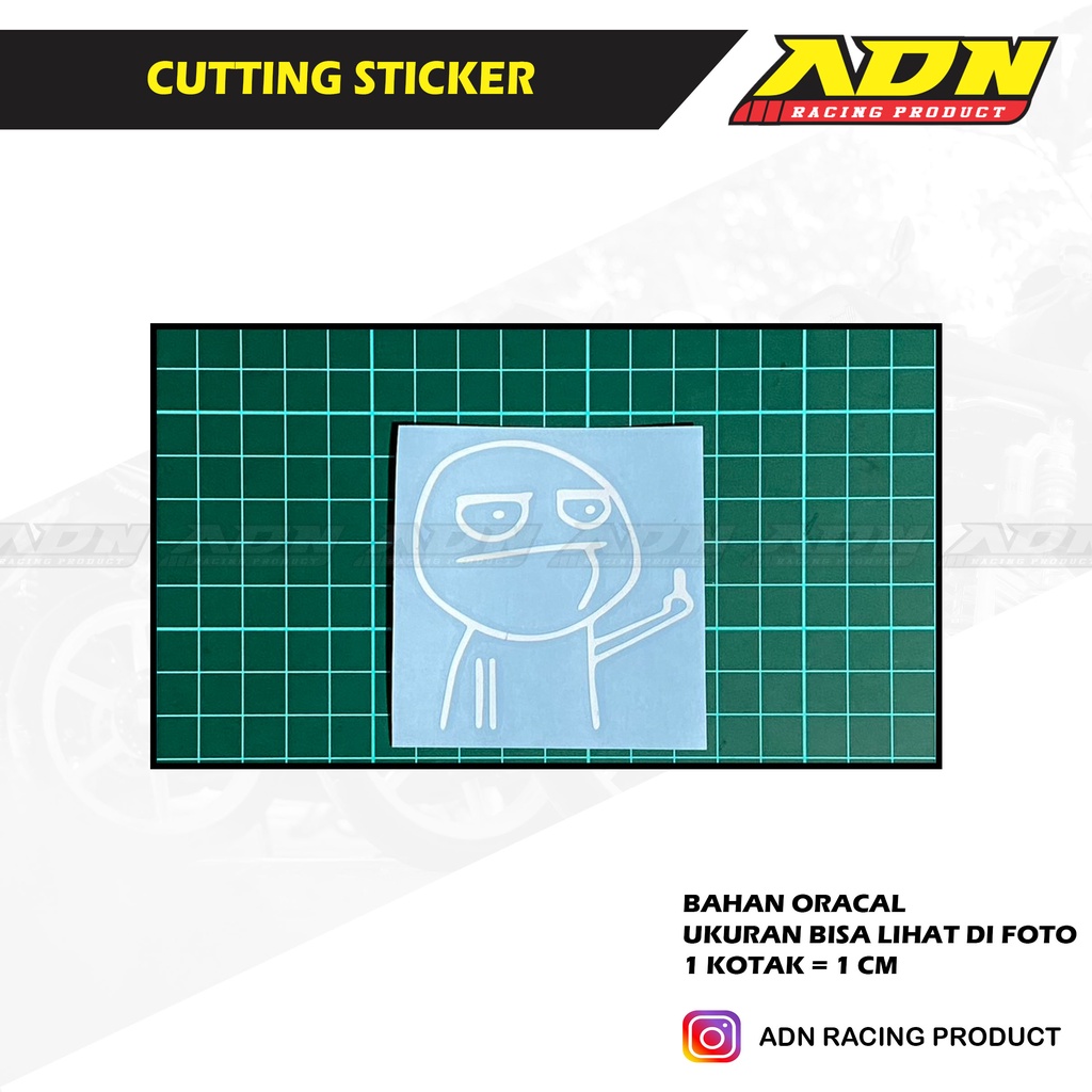 Stiker Meme Kartun Fucek Middle Finger | Lazada Indonesia