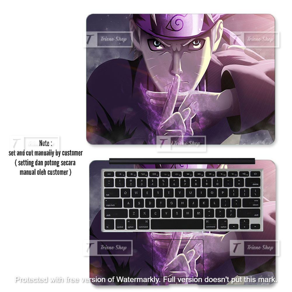 Sticker Laptop | Garskin Laptop | Naruto + Laminasi Tebal | Lazada ...