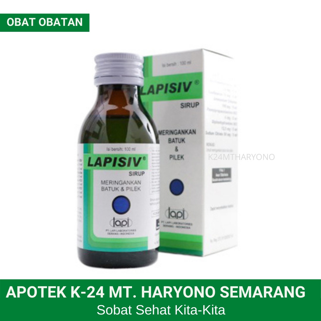 Lapisiv Sirup 100 ML - Obat Batuk Kering Berdahak Flu Alergi Anak ...