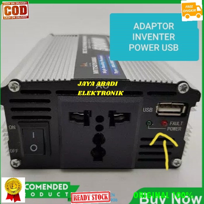 G227 mitsuyama adaptor power Inverter adapter 12v DC to AC 500 Watt wat ...