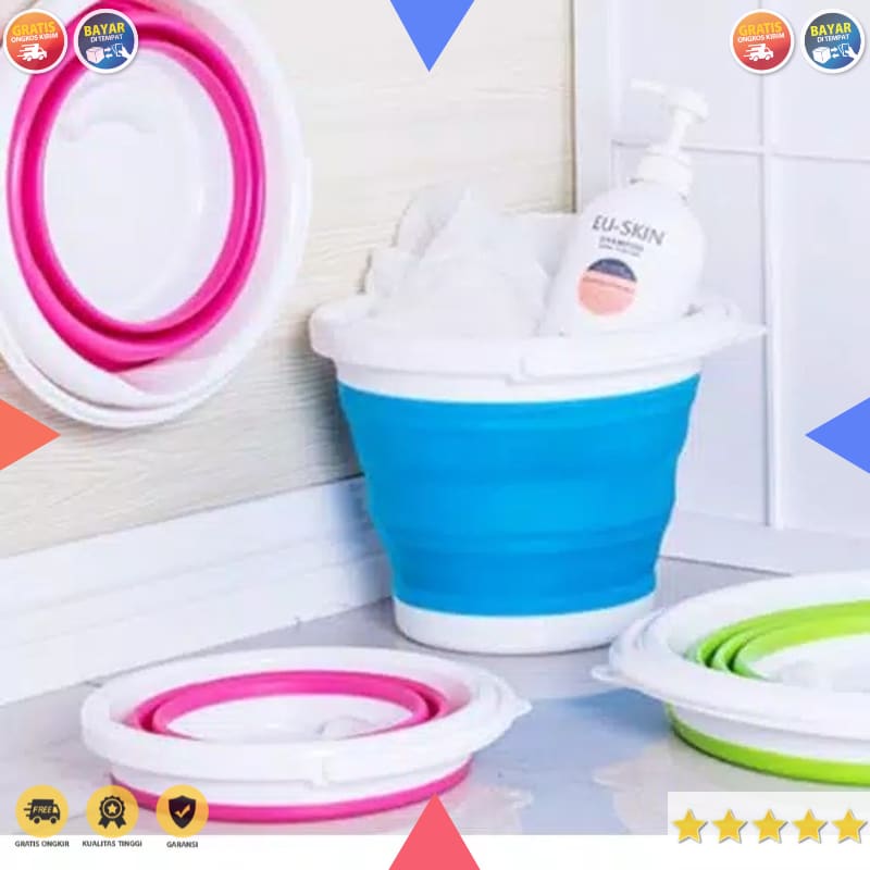 Ember Lipat Portable 5L Multifungsi Water Bucket - Dan Sedia Juga Ember ...