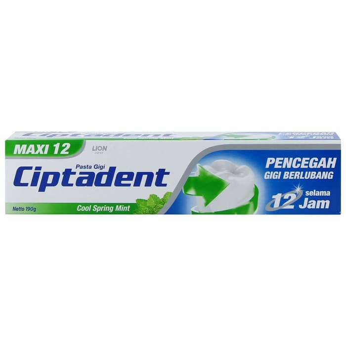 CIPTADENT Pasta Gigi COOL MINT 190gr BPOM / Ciptadent Toothpaste Odol ...