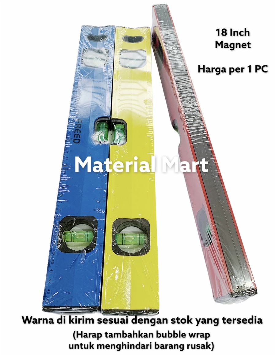 Waterpass 18 Inch | Alat Ukur Waterpas 18" | Pengukur Dimensi Magnet ...