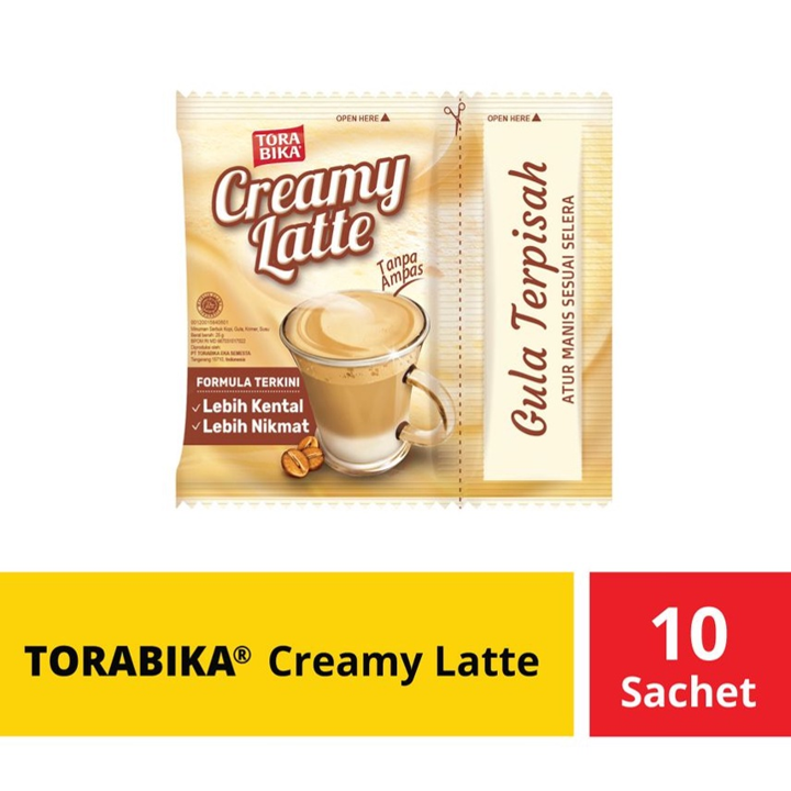 Torabika Creamy Latte Kopi 25G 1 Renceng Isi 10 Sachet | Lazada Indonesia