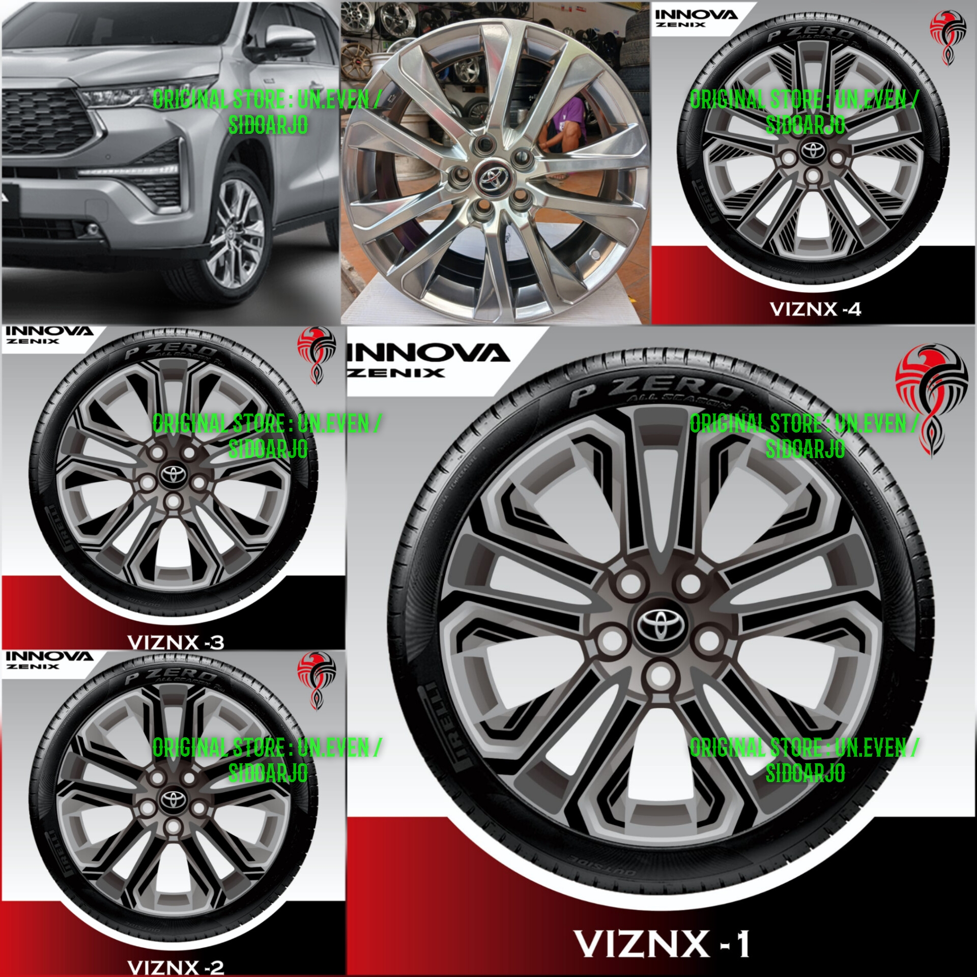 STICKER VELG INNOVA ZENIX | Lazada Indonesia