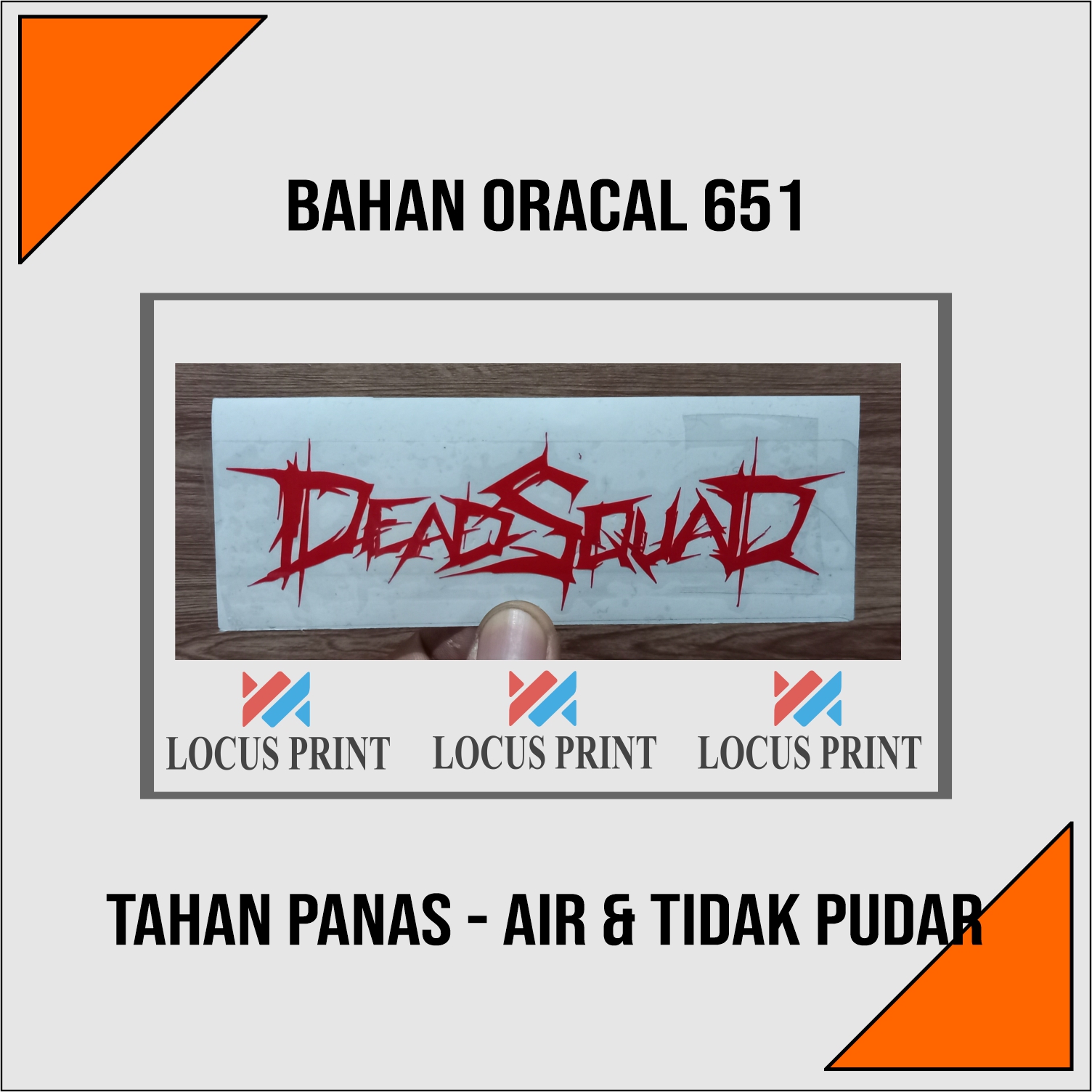 Cutting Sticker Stiker Deadsquad Band Metal Bahan Oracal | Lazada Indonesia