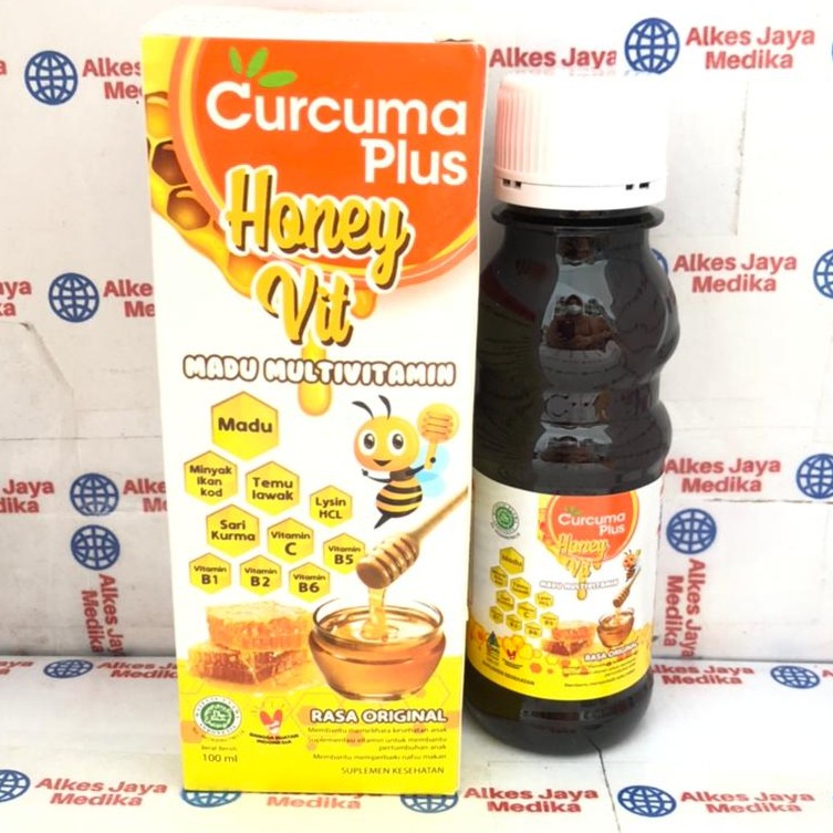 Curcuma Plus Honey Vit 100ml Rasa Original - Madu Multivitamin Anak ...