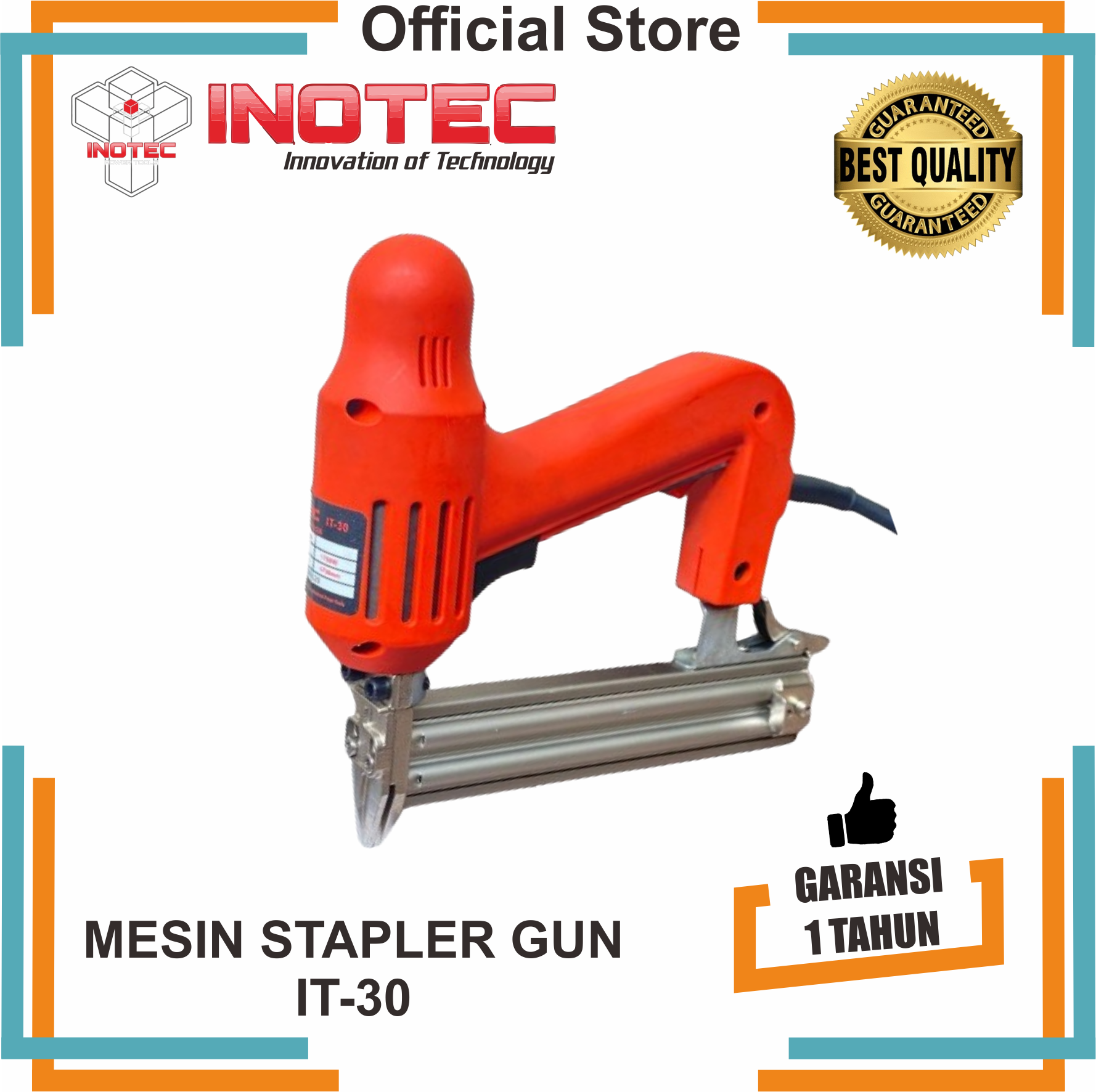 INOTEC Mesin Stapler Gun / Paku Tembak IT-30 | Lazada Indonesia