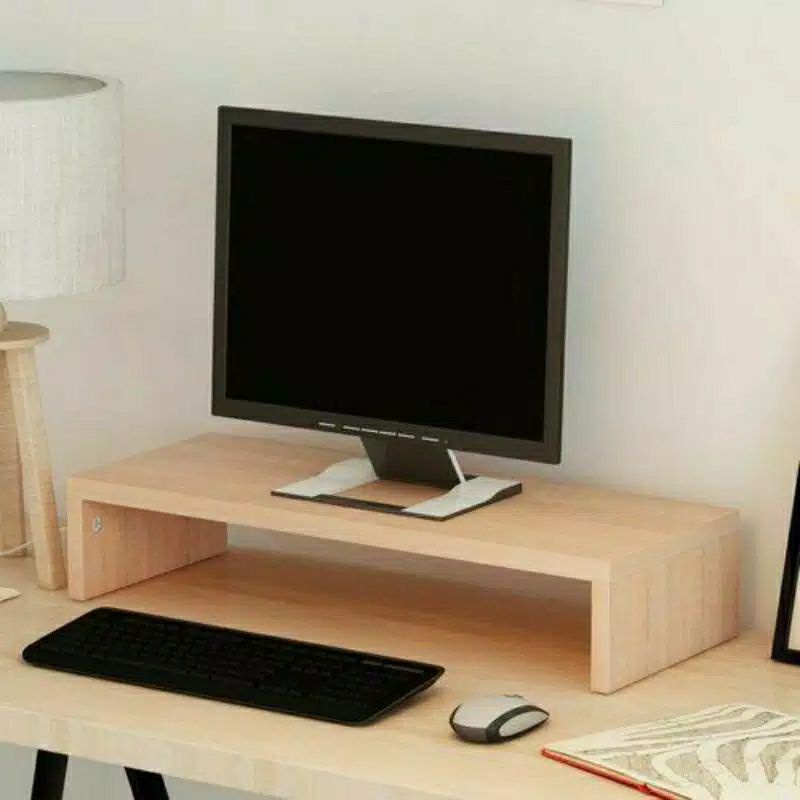 Meja Kayu Monitor Laptop Komputer TV Stand Laptop Alas Leptop Rak Meja ...