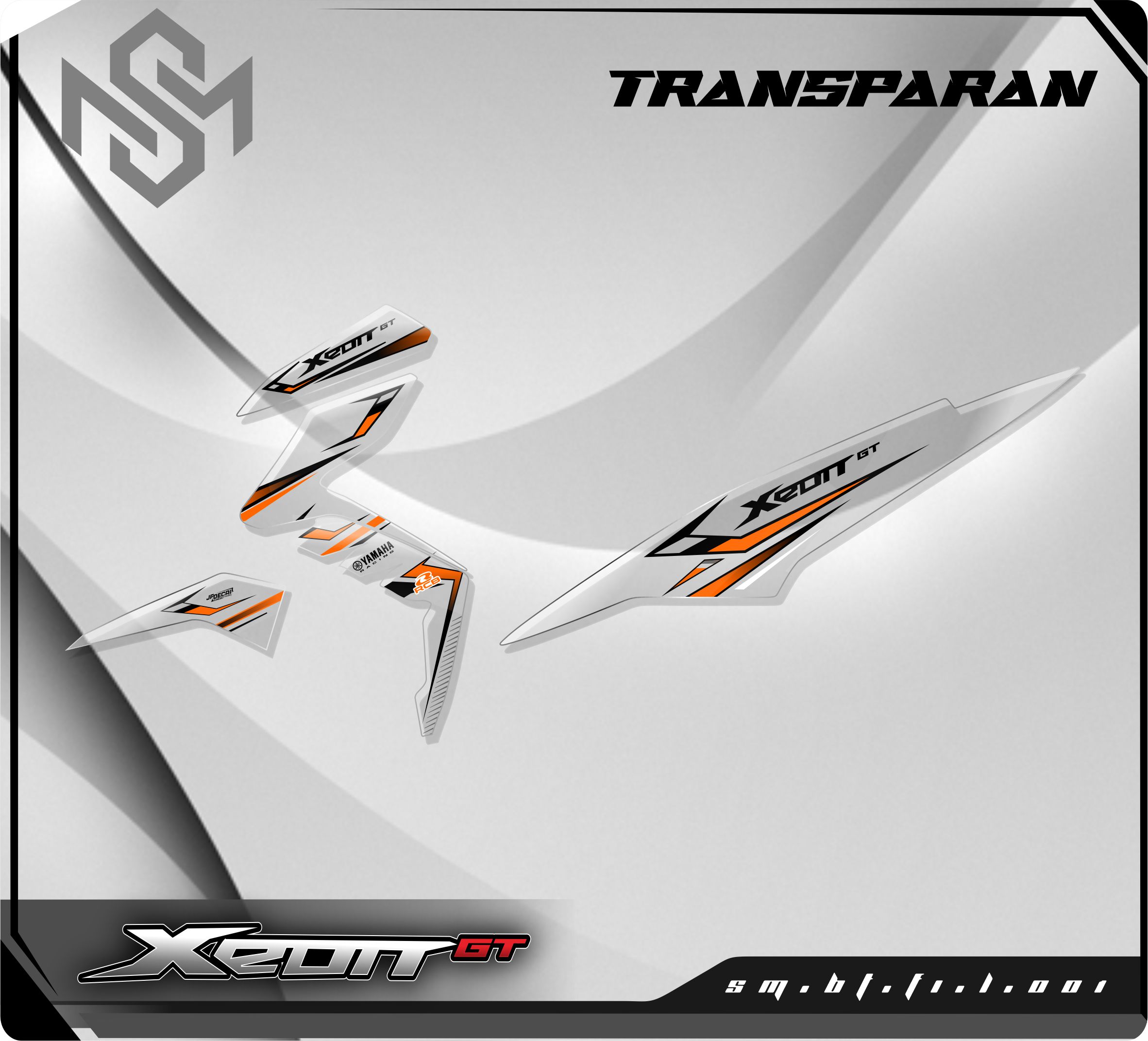 Stiker Striping Decal Transparan XEON GT - Sticker Yamaha XEON ...