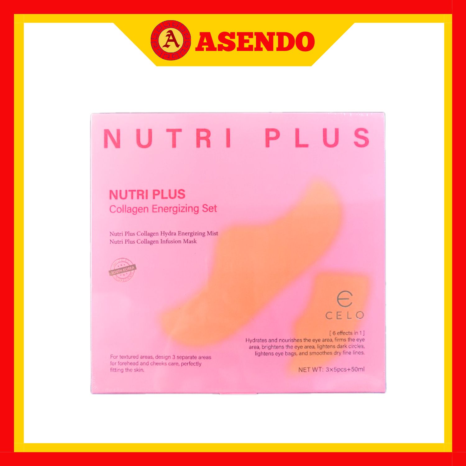 CELO FILM COLLAGEN NUTRI PLUS ENERGIZING SET - INFUSION MASK - HYDRA ...